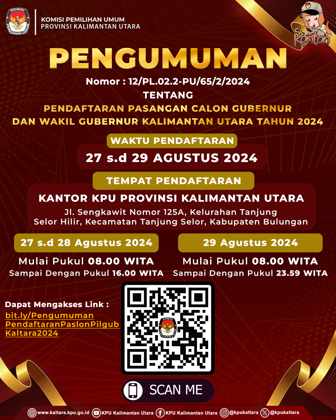 KPU Provinsi Kaltara Buka Pendaftaran Paslon Gubernur-Wakil Gubernur ... KPU Provinsi Kaltara Buka Pendaftaran Paslon Gubernur-Wakil Gubernur ...